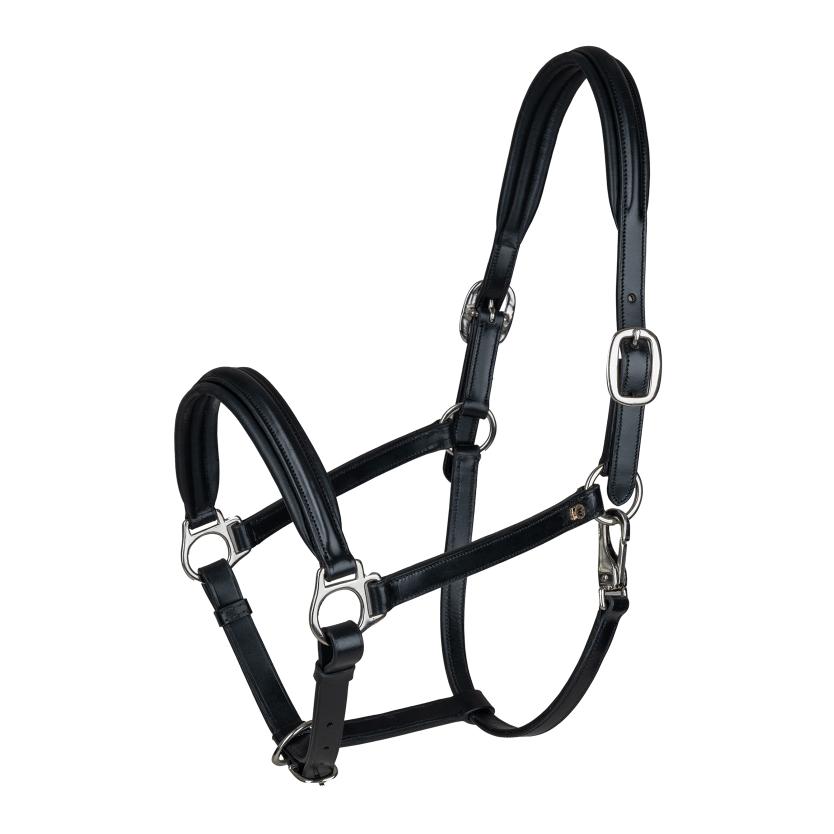 Waldhausen Lederhalfter S-Line Classy - Schwarz